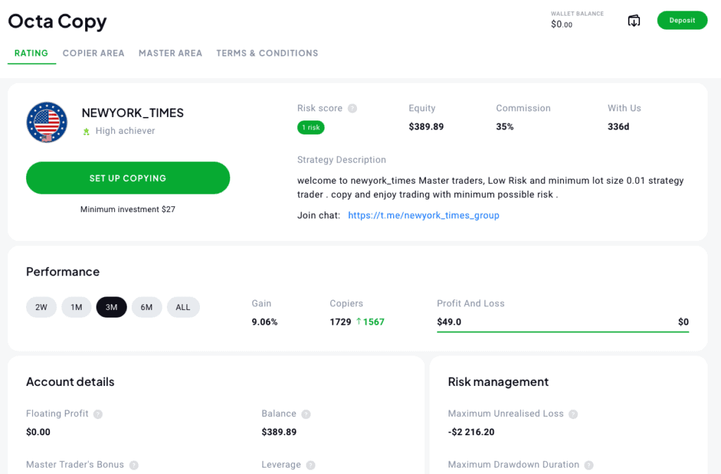 Octa Review in 2025 [Spreads & Fees Compared]